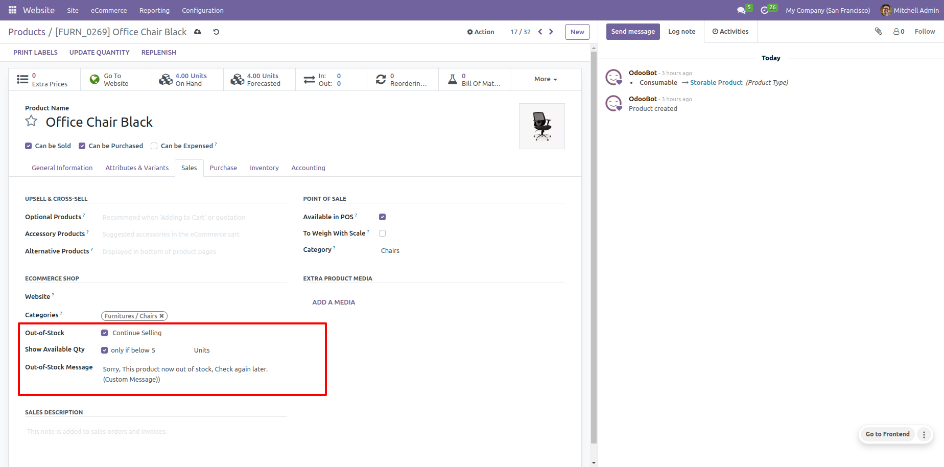 Display Product Availability On Your Odoo 16 Ecommerce Website Numla